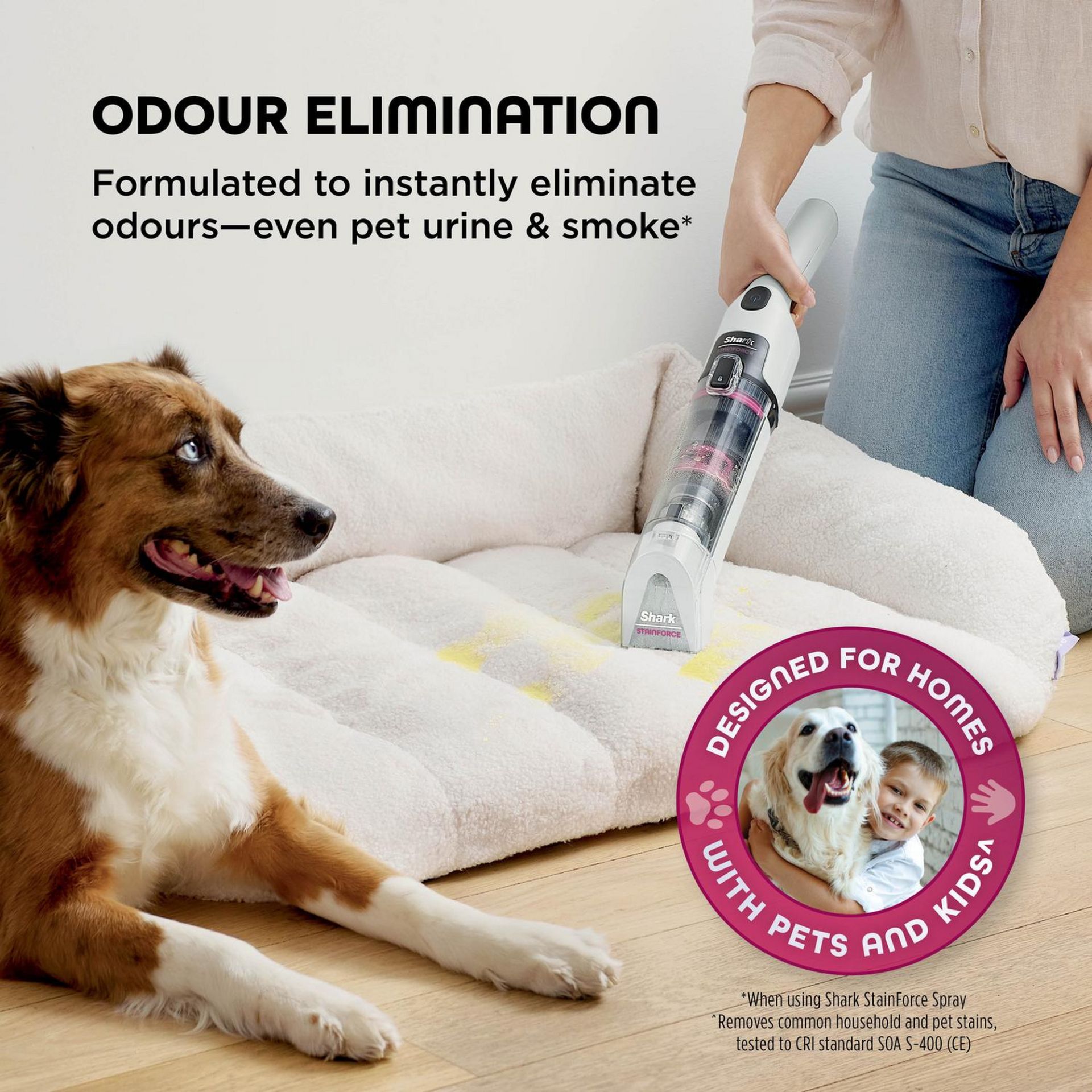 Shark HX100UKT StainForce Cordless Spot Cleaner – Powerful Stain ...