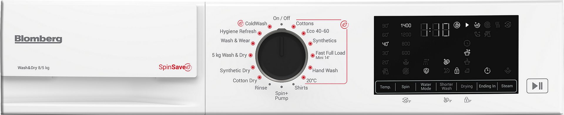Blomberg LRF854311W Washer Dryer 8kg/5kg 1400 Spin | Williams