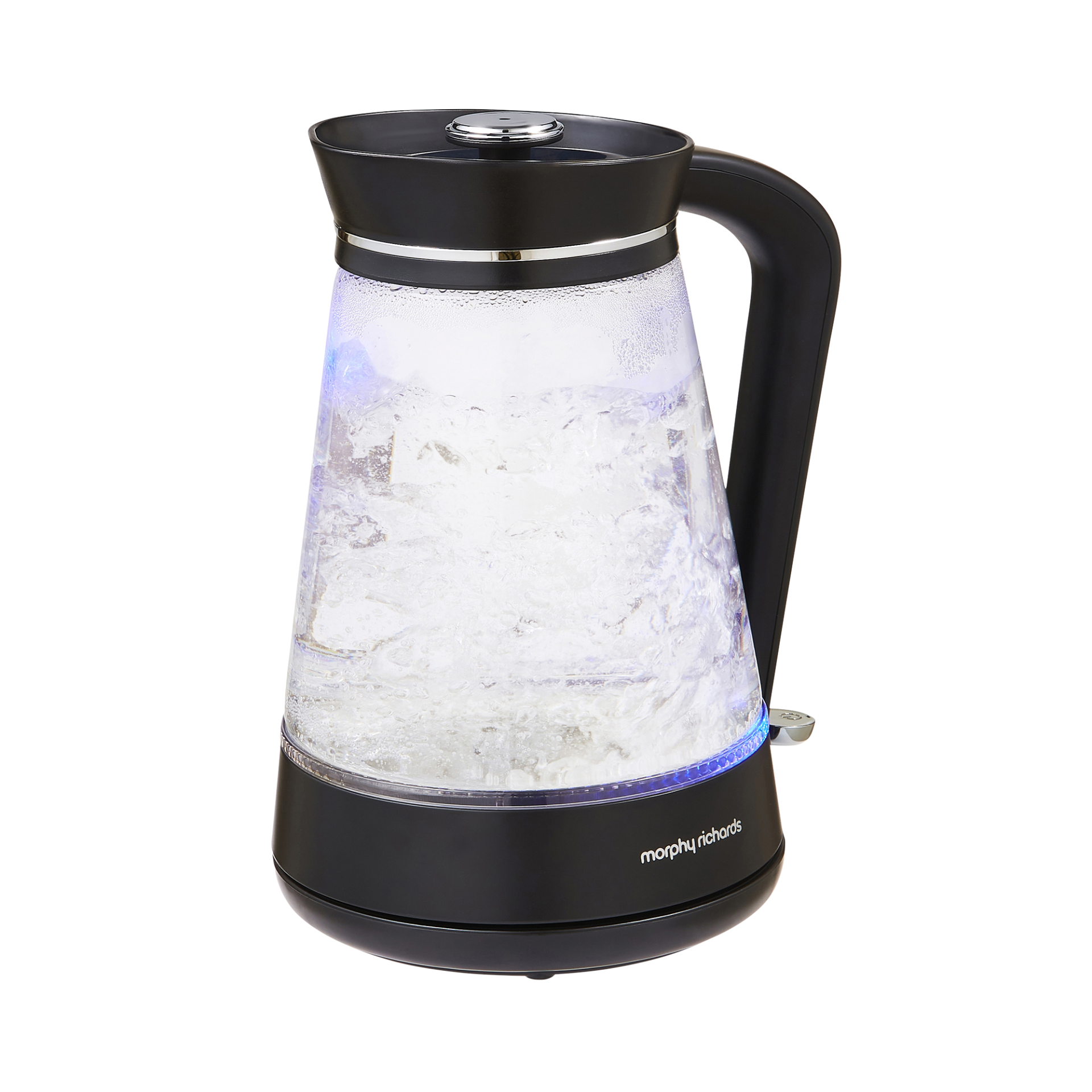 Morphy Richards 1.7L Glass Jug Kettle – Black & Chrome